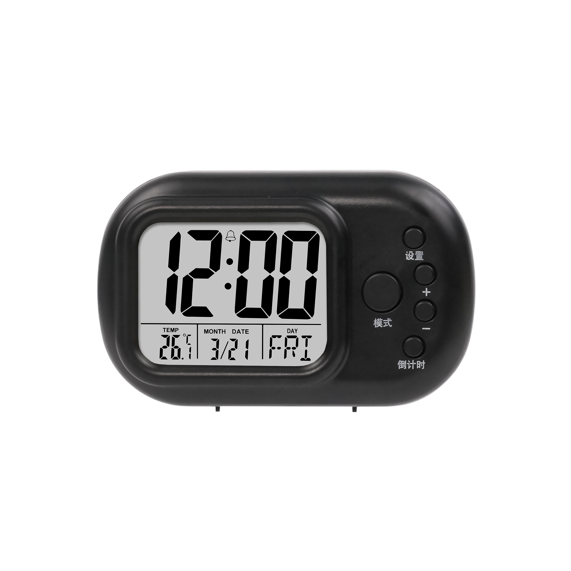 Wholesale Creative TV Design Clock LCD Multi Functional Electronic ...